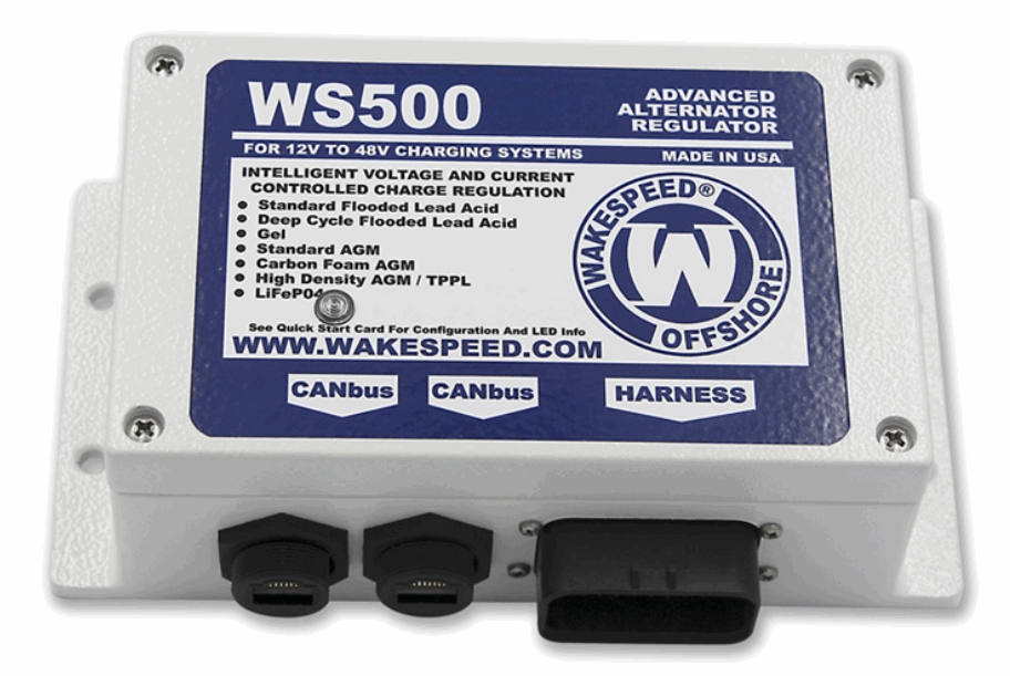 Wakespeed WS500 Advanced Alternator Regulator - 12/24/48V - Farco AS
