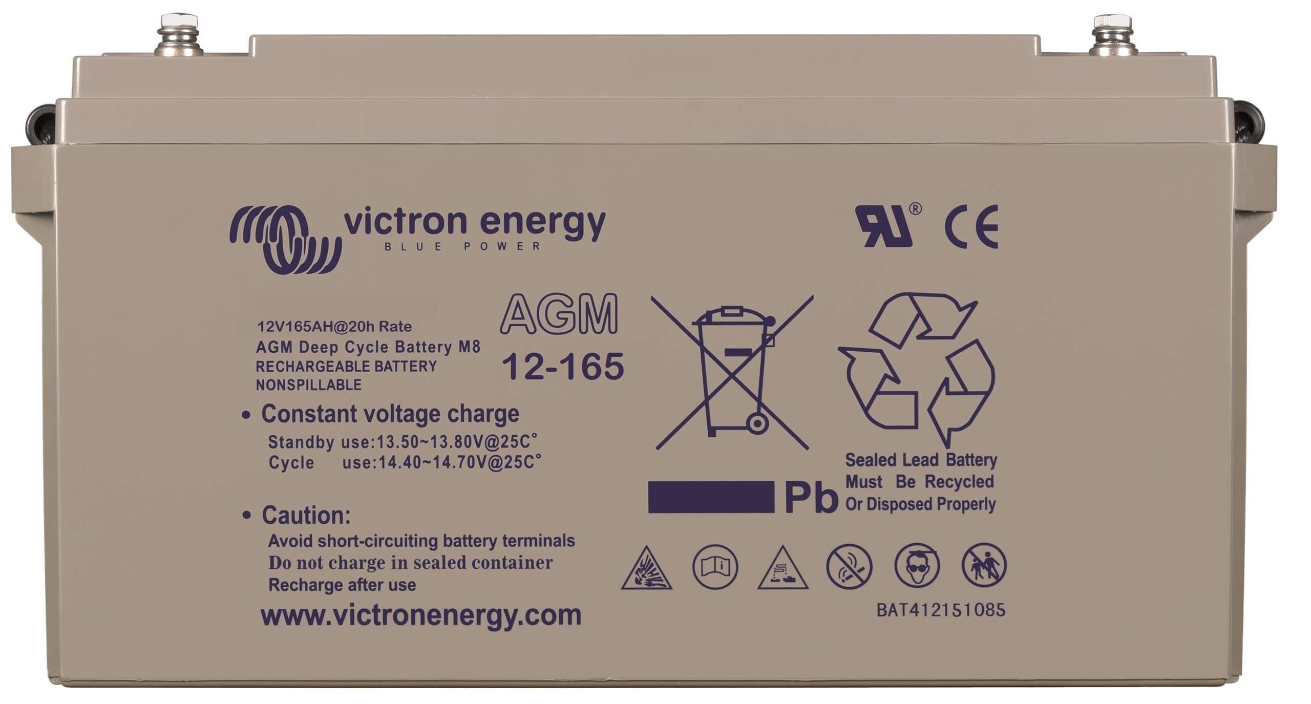 Victron 12V/165Ah AGM Deep Cycle Batt. (M8) - Farco AS